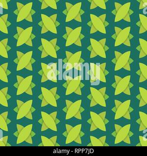 Seamless vector pattern with green leaves Stock Vector Image & Art - Alamy