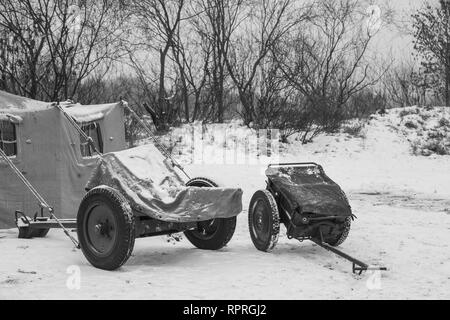 German Military Ammunition. German Infantry Cart Or Handcart ...