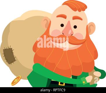 Saint patricks elf cartoon Stock Vector Image & Art - Alamy