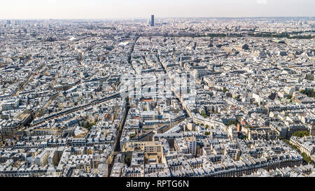 Aerial view of the 2nd arrondissement 75002 Paris, France Stock Photo ...