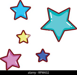 cute stars group icons Stock Vector Image & Art - Alamy