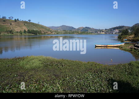 Telaga Cebong Dieng, Central Java Stock Photo - Alamy