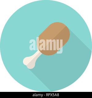 delicious chicken thigh icon vector illustration design Stock Vector ...