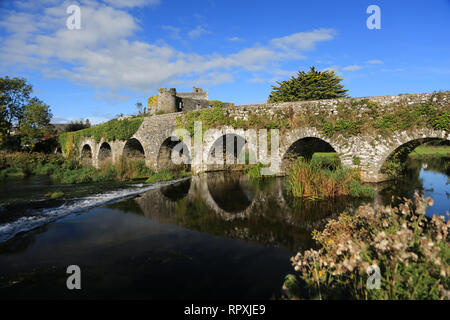 old disused mill on river funchion, county cork, ireland Stock Photo ...