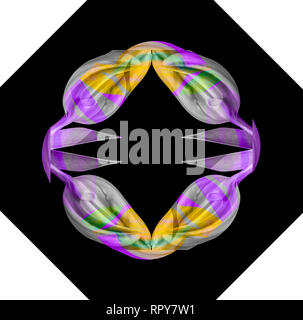 Abstract geometrical green floral background Stock Photo - Alamy