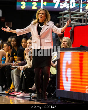 Arizona State Sun Devils head coach Molly Miller watches the play in ...