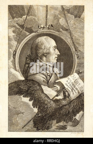 JACQUES CHARLES ballon flight 1783 - see Description below for details ...