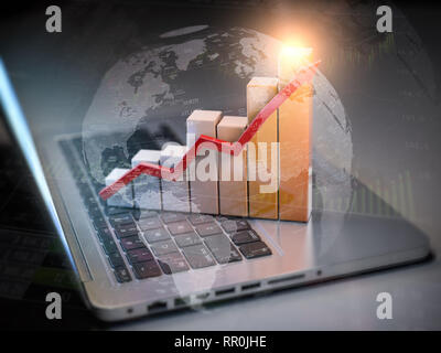 hands on laptop. internet technology concept business banner. front-end ...