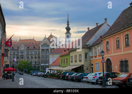 Fortuna street in Old city of Budapest Stock Photo - Alamy