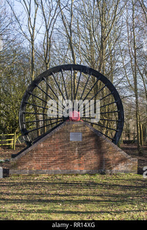 Wheel at the Snibston No 3 Former Railway and Mine at the site of the ...