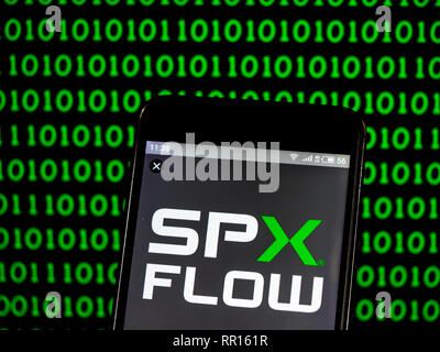 SPX Flow Technology company logo seen displayed on smart phone Stock ...