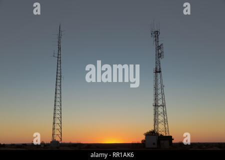 Communication towers in outback Australia Stock Photo - Alamy