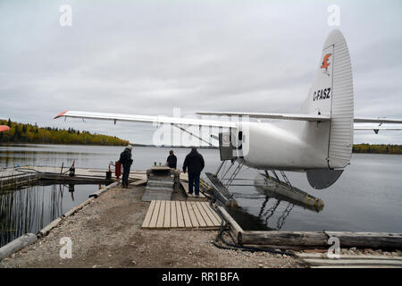 Boreal forest near Stanley Mission, Lac la Ronge Provincial Park, Northern Saskatchewan, Canada ...