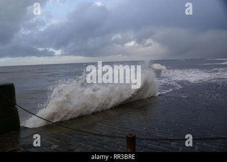 Stormy weather at Bridlington East Yorkshire 2019 Stock Photo - Alamy