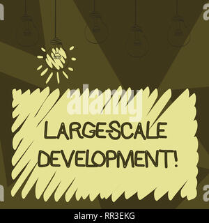 Word writing text Large Scale Development. Business photo showcasing ...