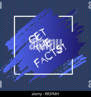 Text sign showing Facts. Conceptual photo information used as evidence ...