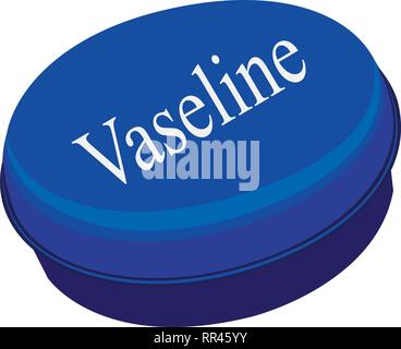 Tin of Vaseline vector illustration on a white background Stock Vector ...
