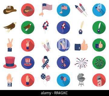 america,american,art,baloons,barbecue,cartoon,flat,collection,cowboy ...