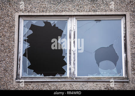 Demolition building, windows, detail, broken, building, factory Stock ...