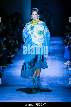 Ashley Graham walks the runway during the Victoria's Secret Fashion ...