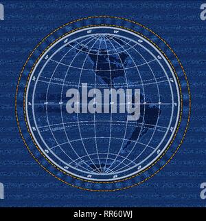 Western Hemisphere, globe, vector illustration Stock Vector Image & Art ...