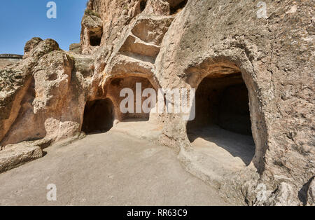 Vardzia cave monastery and ancient city in mountain rocks, Georgia ...