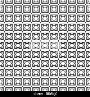 Abstract Seamless Pattern Of Tiles With Eight-pointed Stars Inside