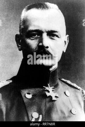 'General von Falkenhayn 1861-1922', 1934. Artist: Unknown Stock Photo ...
