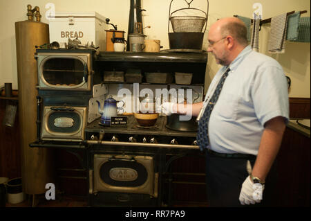 A docent gives a tour of the President Warren G. Harding Home in Marion ...