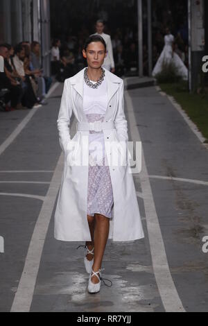 A model walks the runway during the Bianca Spender show at Australian ...