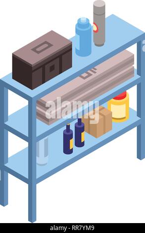 Industrial rack icon, isometric style Stock Vector Image & Art - Alamy