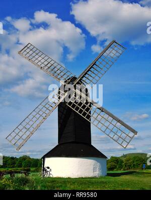 Pitstone Windmill, Ivinghoe, Buckinghamshire, England. This old post ...