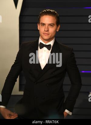 Dylan Sprouse at the Vanity Fair Oscar Party on February 24, 2019 in ...