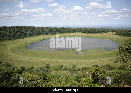 Kenya, Marsabit, Lake Paradise. Marsabit Mountain is an extensive area ...
