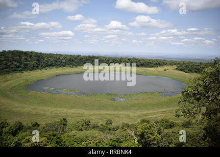 Kenya, Marsabit, Lake Paradise. Marsabit Mountain is an extensive area ...