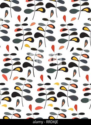 Seamless flower pattern. Bright floral background with blossoms and ...