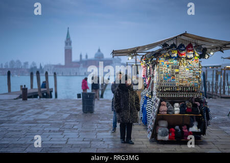 Street vendors in Venice. From a series of travel photos in Italy ...