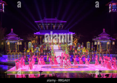 The Song of Everlasting Sorrow Show in Xi'an, Shaanxi Province, China ...