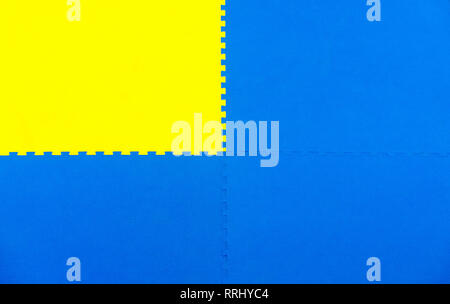 karate tatami mats for competition or training. Top wiew Stock Photo ...