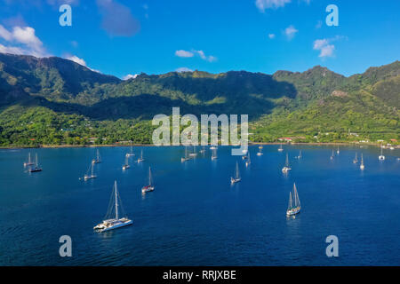 Taiohae, Nuku Hiva, Marquesas; French Polynesia; South Pacific Stock ...