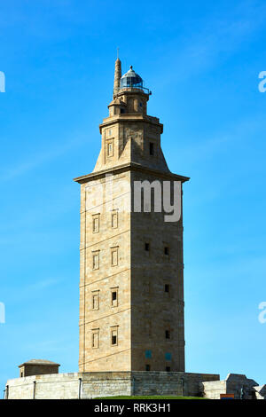 Roman lighthouse hercules, sight of a monument of tourist interest ...