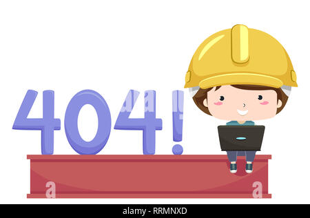 Illustration of a Kid Boy Using Laptop with Java. Programming Icon ...