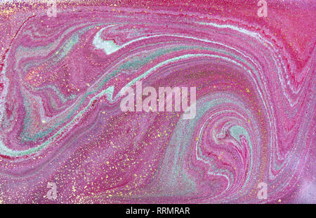 Pink and gold marbling pattern. Golden marble liquid texture Stock ...