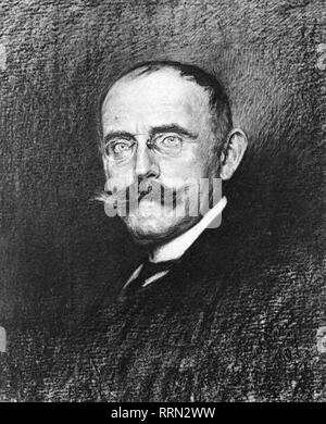 Portrait of Carl Peters (1856-1918) a German colonial ruler, politician ...