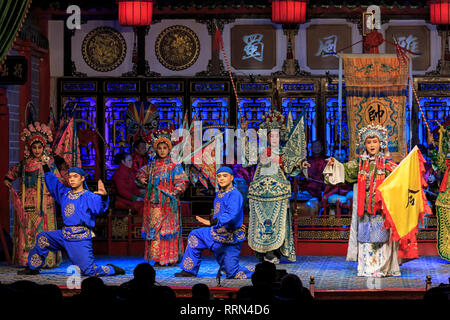 Sichuan Opera, Shu Feng Ya Yun Tea House in Chengdue, Shaanxi Province ...