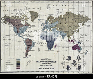 Ethnographic Map of Europe Stock Photo - Alamy