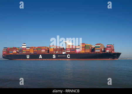 The UASC, 400 metre, 18800 TEU, Ultra-Large Container Ship, TIHAMA ...