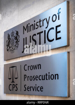 The Crown Prosecution Service and the Ministry of Justice building at ...