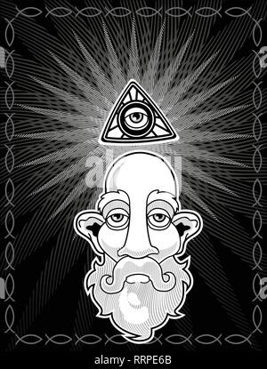 cartoon hand of god Stock Vector Image & Art - Alamy