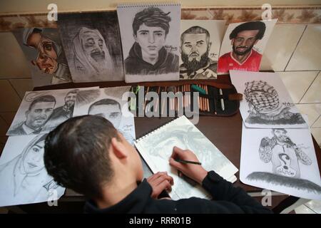 February 26, 2019 - Al-Nuseirat Refugee Camp, The Gaza Strip, Palestine ...